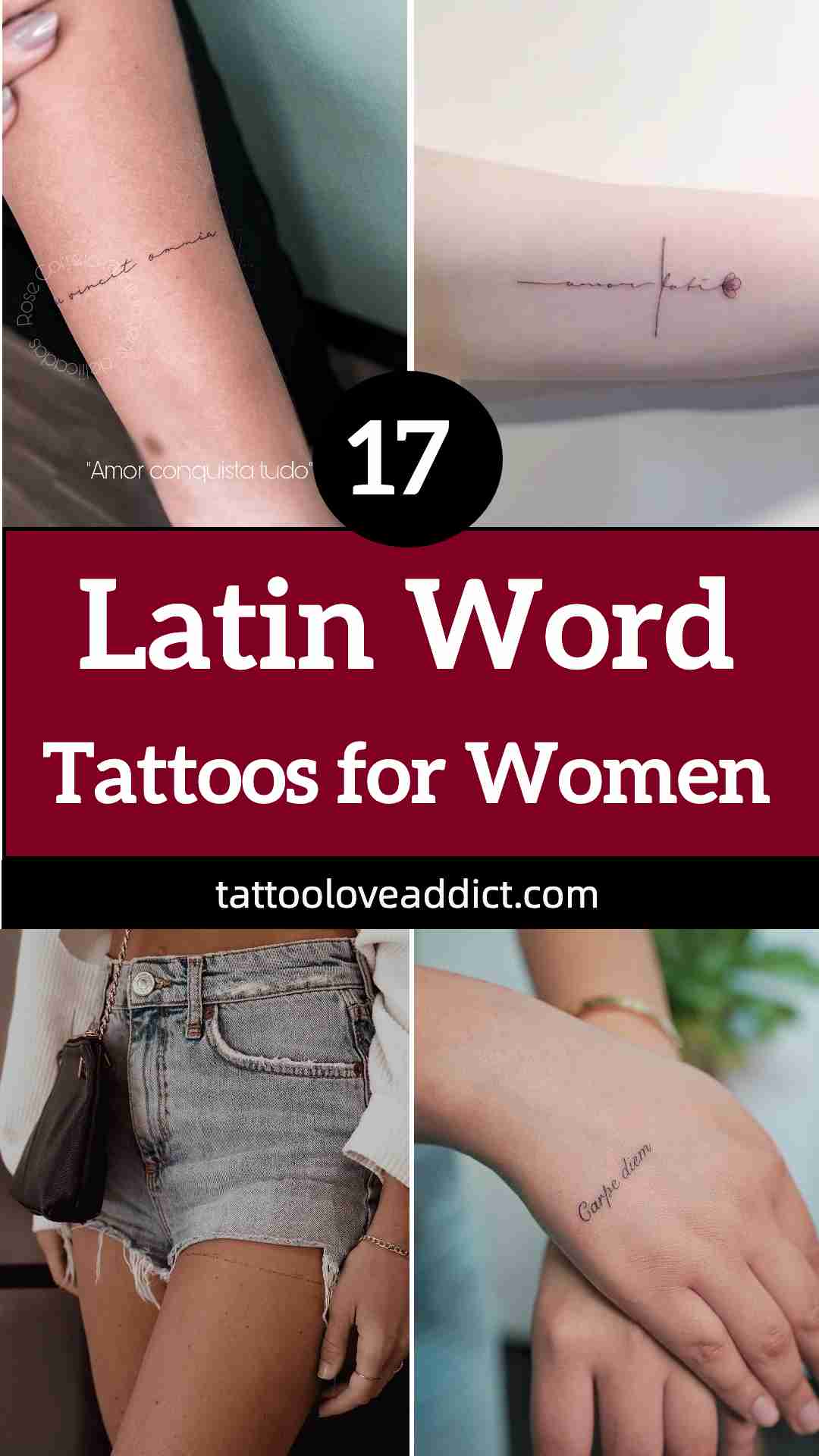 17 Meaningful Latin Word Tattoos for Women